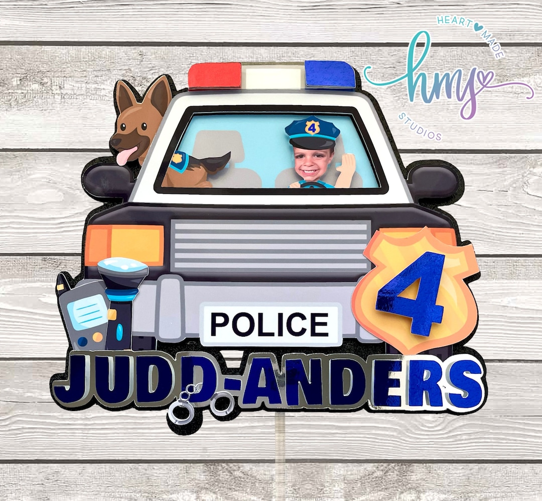 Police Cake Topper, Policeman Cake Topper,police Officer Cake Topper ...
