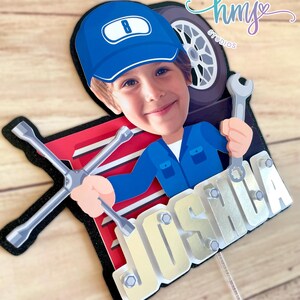 Mechanic Cake Topper, Personalized Mechanic Cake Topper, Automotive ...