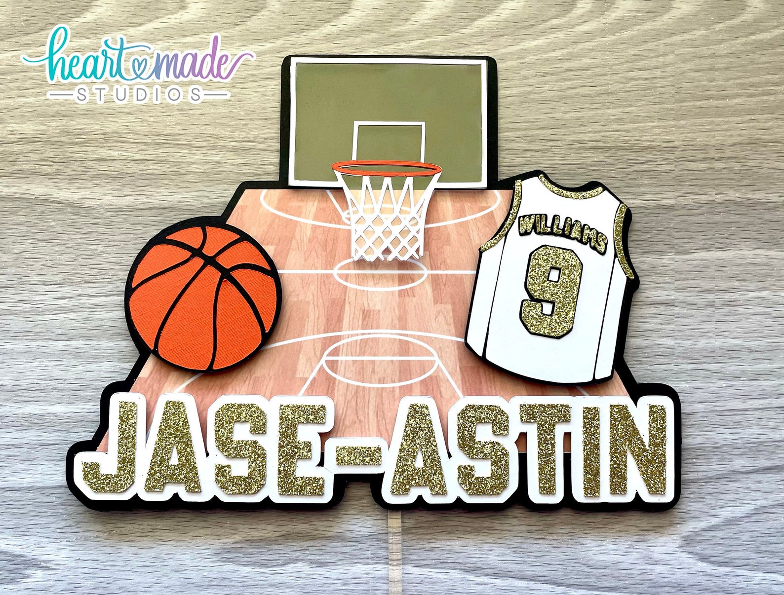 Basketball Cake Topper Basketball Nbasports Cake Topper - Etsy