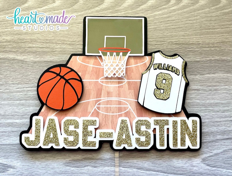 Basketball Cake Topper Basketball Nbasports Cake Topper - Etsy