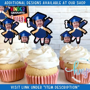 Graduation Cupcake Toppers, 2024 Cupcake Toppers, Senior Cupcake ...