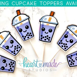 Boba Cake Topper,boba Tea,milk Tea,pearl Tea,bubble Tea,3d Cake Topper ...