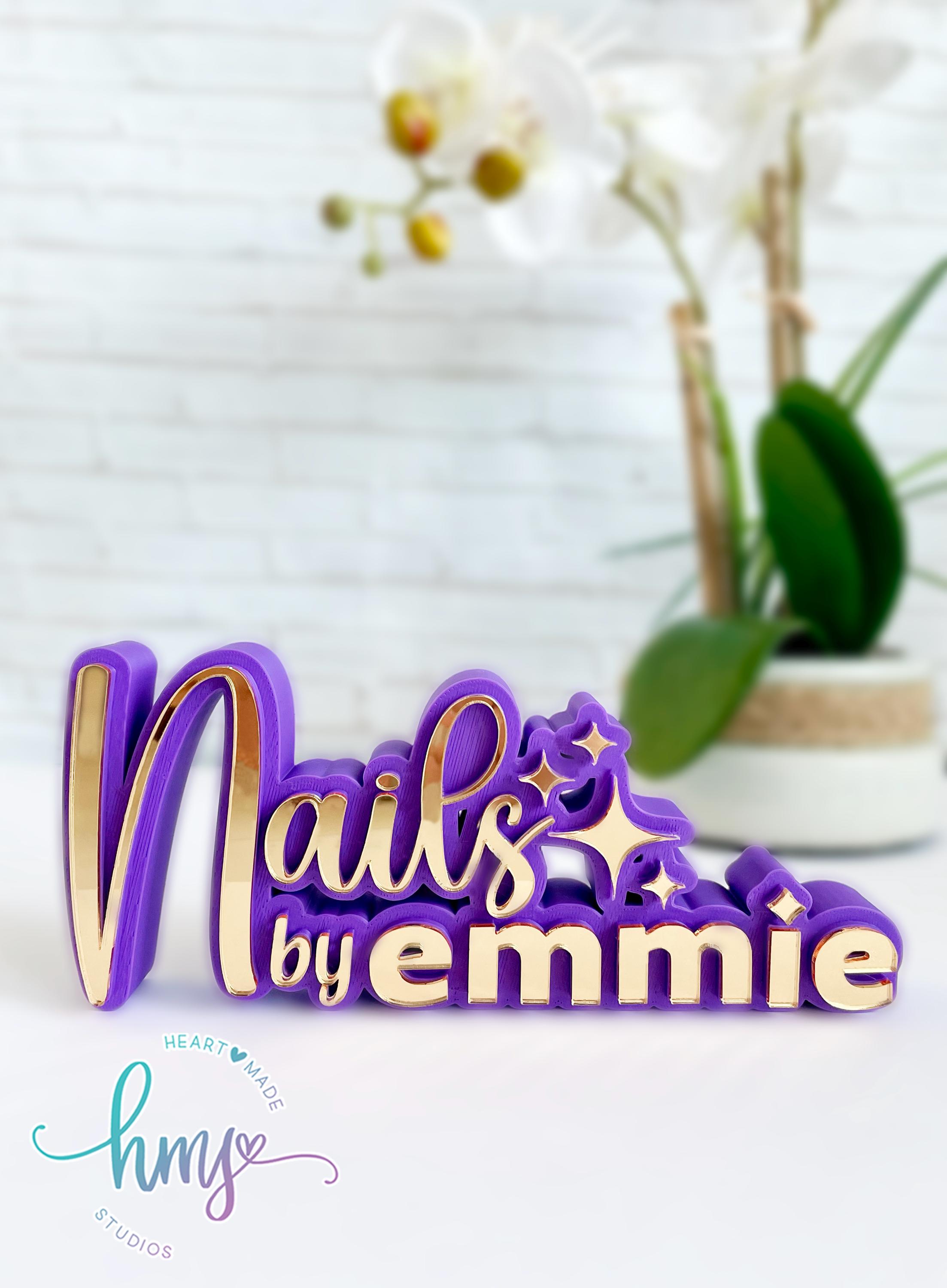 Watermark,business Watermark, 3D Business Name Plate, Social Media Sign ...
