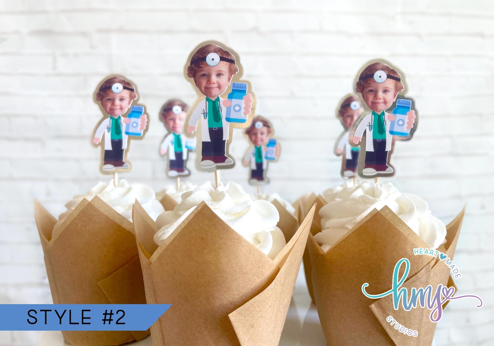 Doctor Cupcake Toppers, Dr Cupcake Toppers, Personalized Doctor Cupcake ...