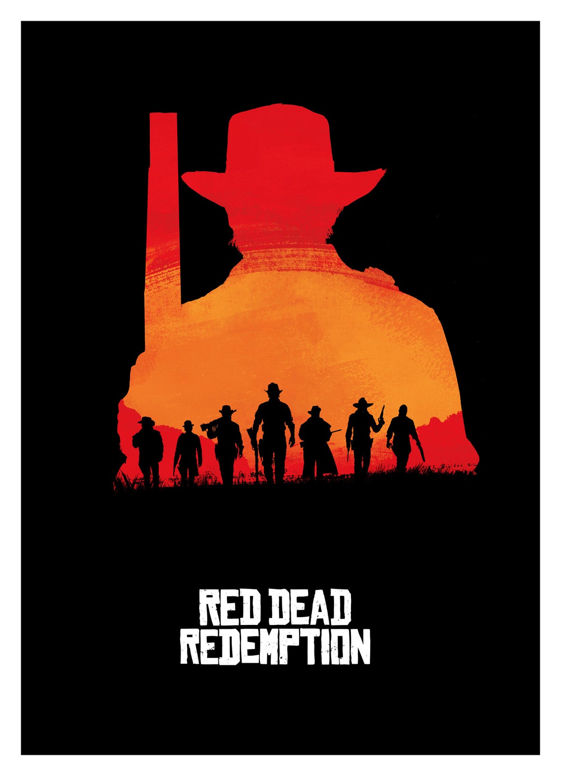 RED DEAD REDEMPTION Themed A3 Print Poster Wall Art Gift | Etsy