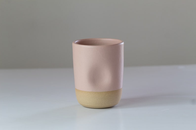 Medium Indent Ceramic Mug/thumbprint Tumblers/minimalist Tea Cup - Etsy