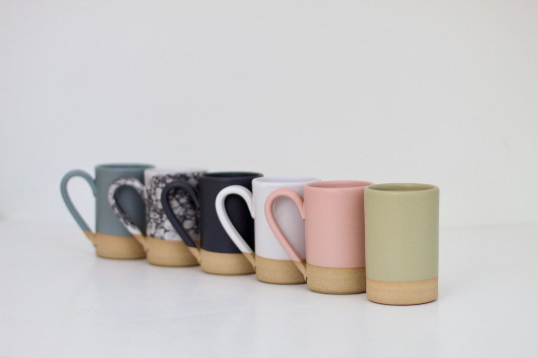 Mid-sized Modern Coffee Mug/ 12 Ounce Ceramic Mug - Etsy