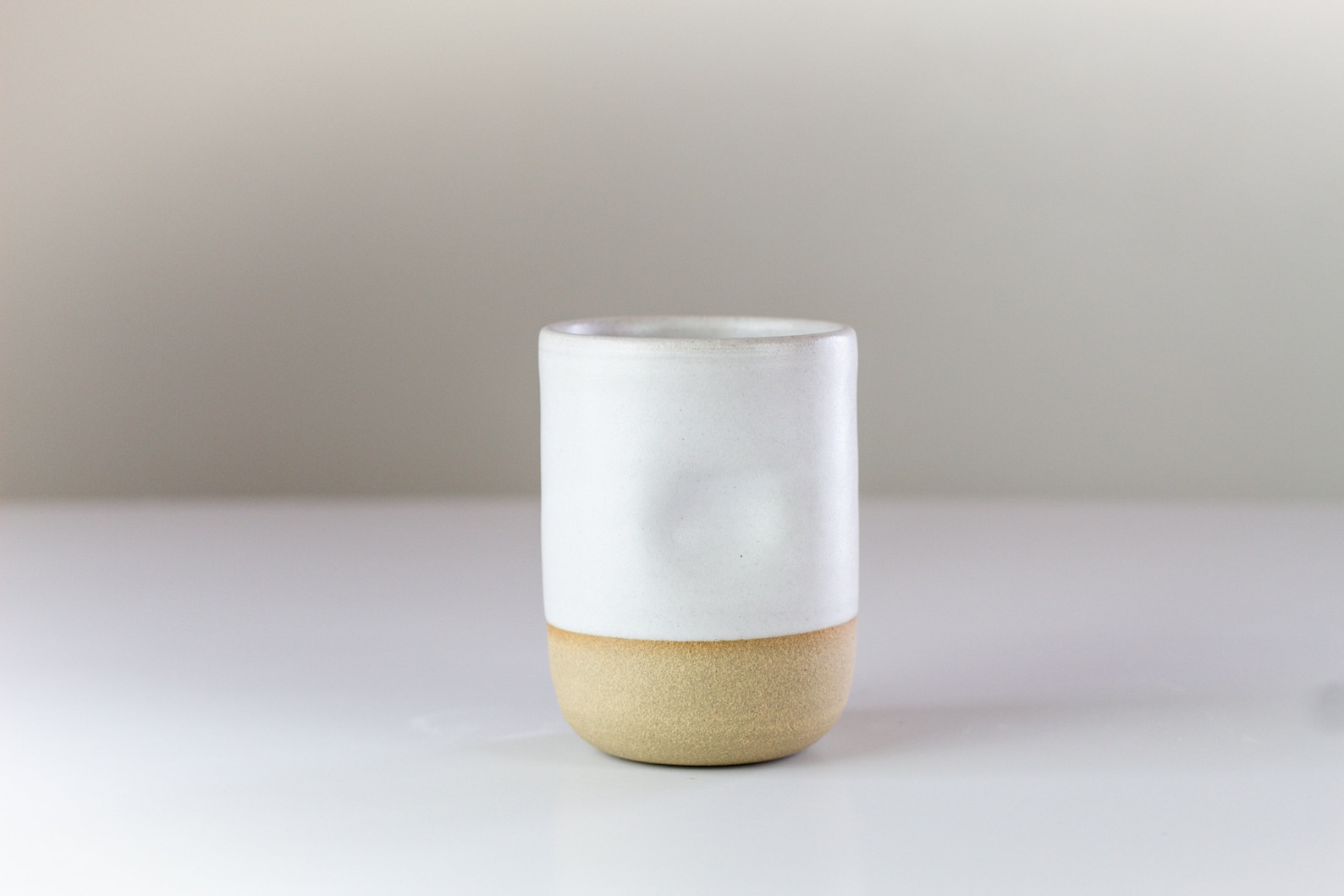 Medium Indent Ceramic Mug/thumbprint Tumblers/minimalist Tea - Etsy