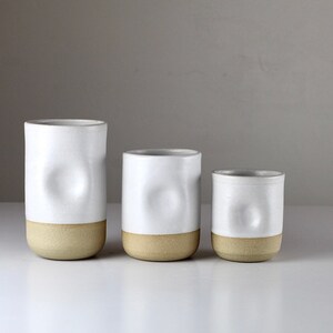 Medium Indent Ceramic Mug/thumbprint Tumblers/minimalist Tea - Etsy