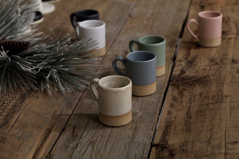 Small Modern Mug/ Kids Size Mug/small Ceramic Coffee Mug - Etsy