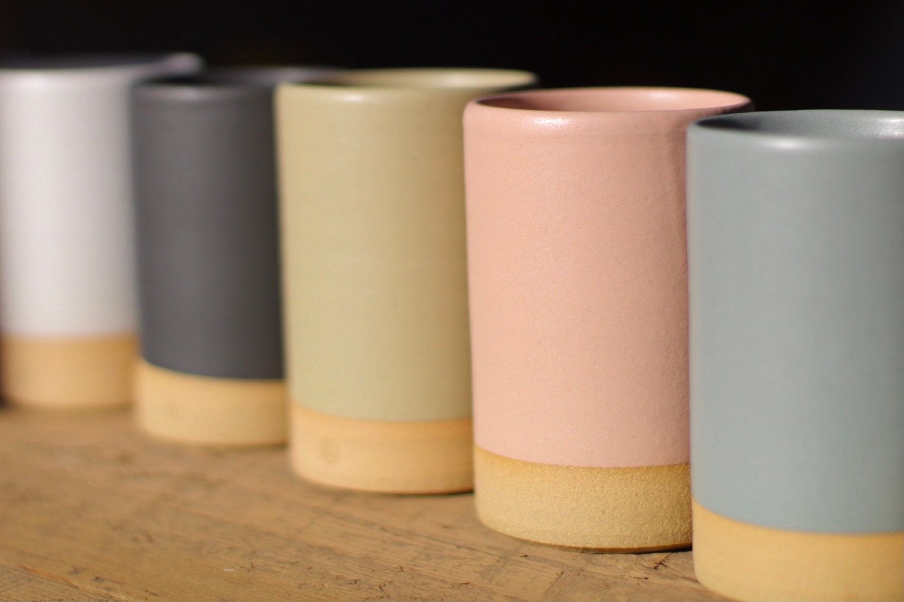 12 Oz Modern Tumbler/ Handmade Ceramic Tumbler - Etsy