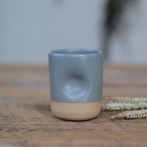 Small Indent Ceramic Mug/thumbprint Tumblers/minimalist Tea Cup - Etsy