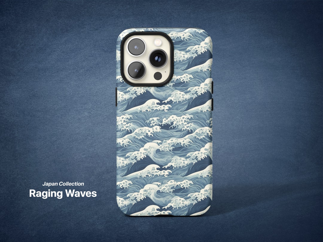 Japanese Wave Phone Case (for iPhone 15 14 13 11 12 Pro Max Plus X Xr ...