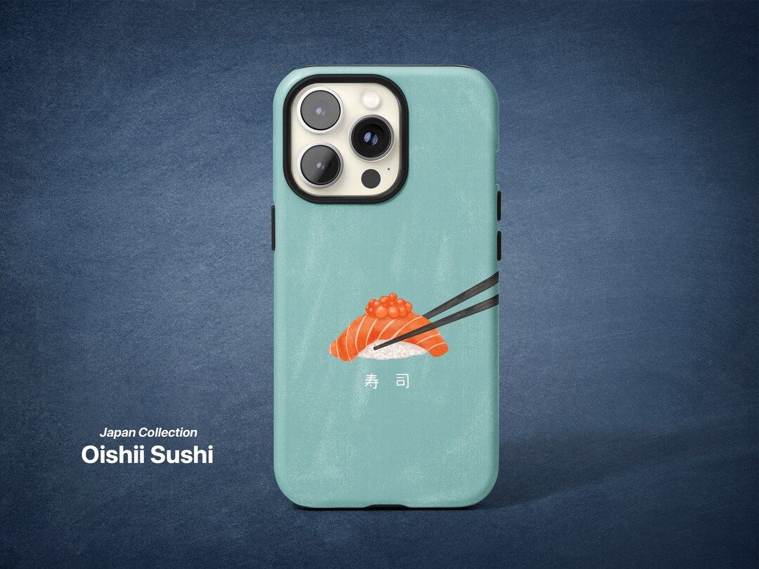 Japanese Salmon Sushi Phone Case (for iPhone 15 14 13 11 12 Pro Max ...
