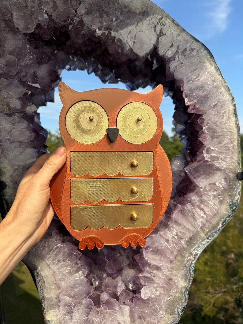 Owl Companion Energy Attunement & Cleansing Organizer | 5-drawer ...