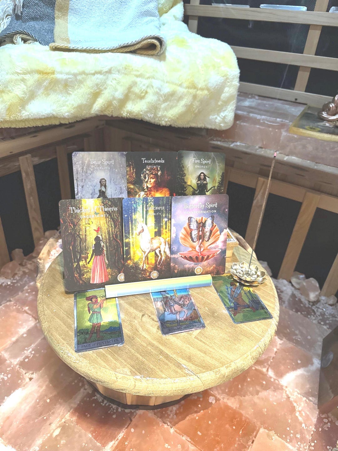Meditation Table, Ritual Rable, Alter Table, Offering Table, Tarot ...