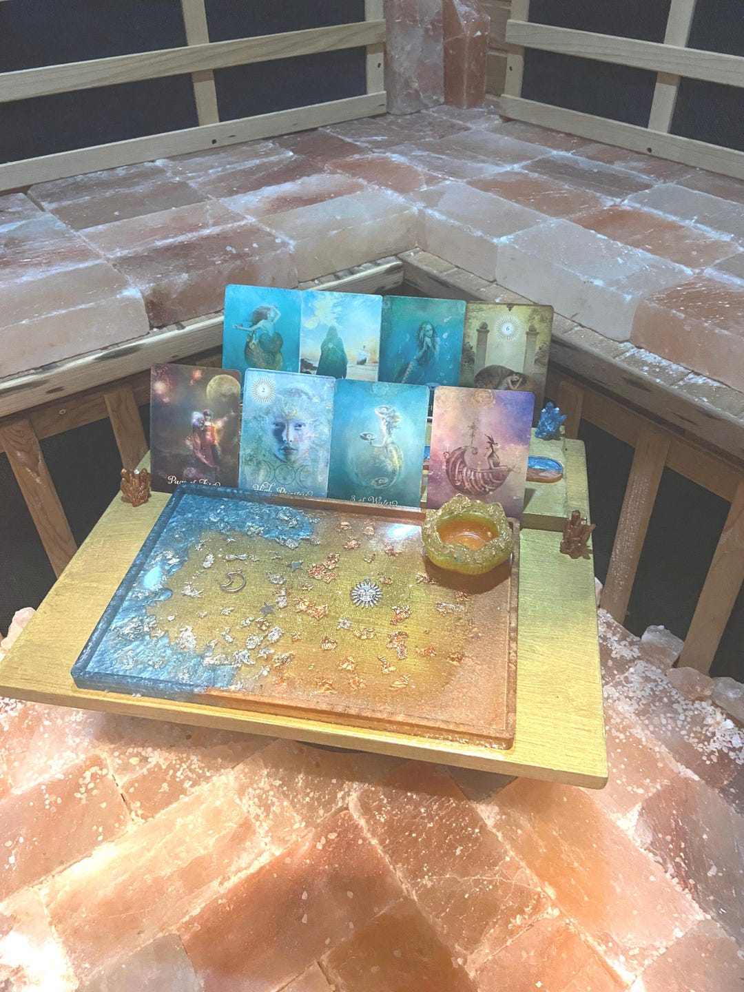 Meditation Table Portable, Sun and Moon Ritual Rable, Alter Table ...