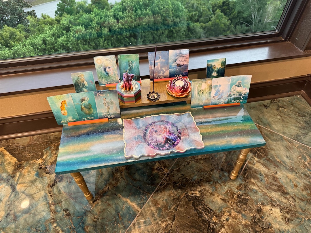 Unicorn Altar Companion Spell Table – Mystical Awakened Spirit Vessel ...