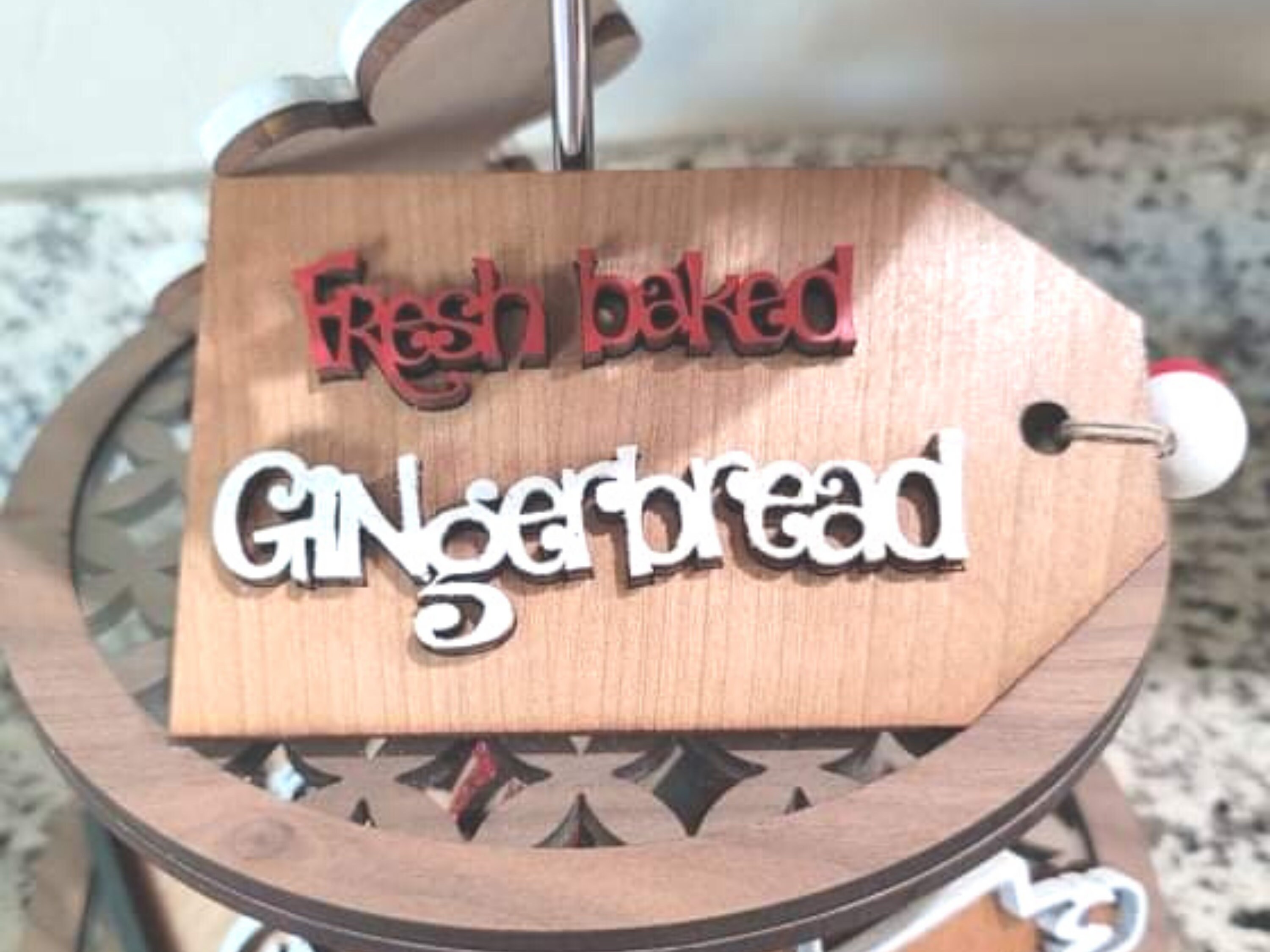 Gingerbread Tiered Tray SVG, Laser Cut File for Glowforge - Etsy