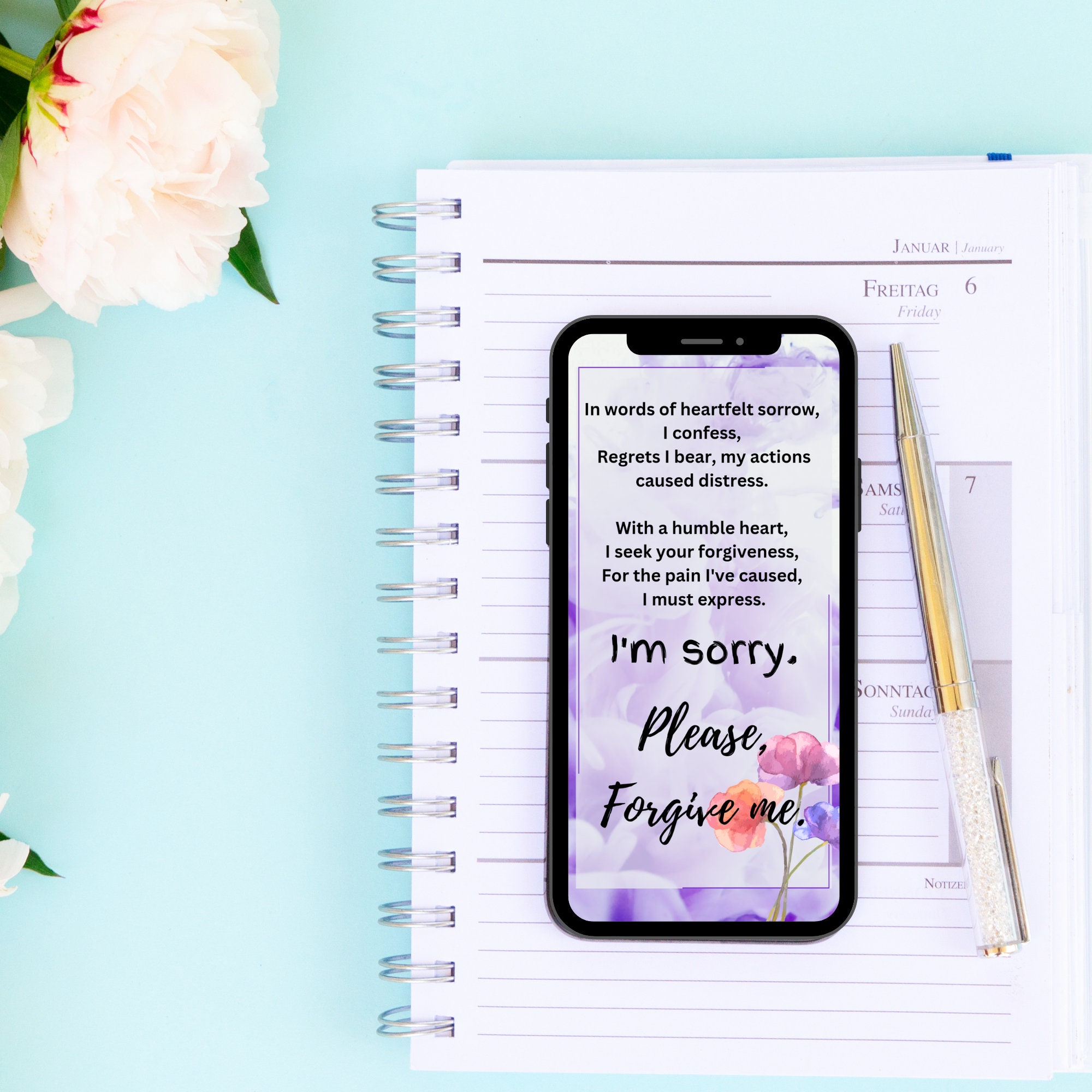 Digital Download Apology Card Apologize Unique I'm Sorry Card Apology ...