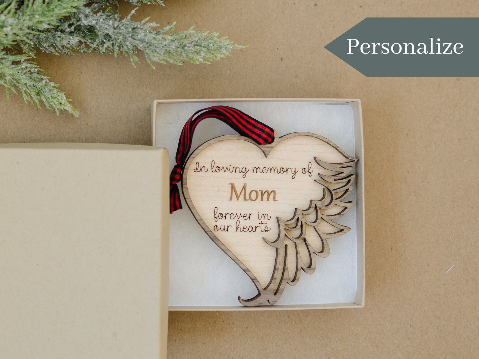Custom Memorial Ornament Personalized Christmas Ornament - Etsy
