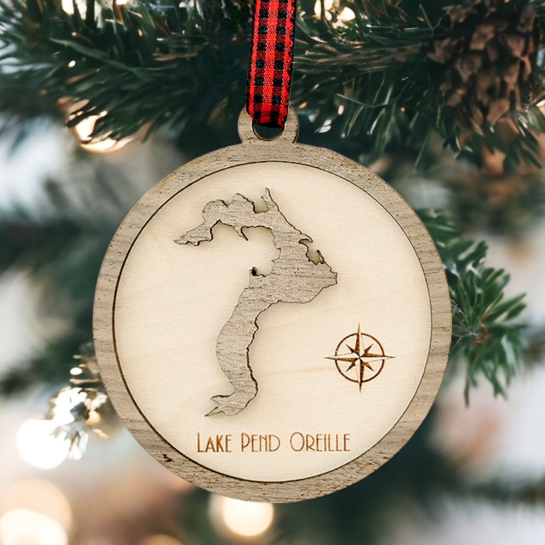 Custom Lake Ornament, Christmas Lake Life Ornament, Lake House Gift ...