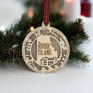 Rhode Island State Ornament, Providence Custom Travel Ornament, Rhode ...