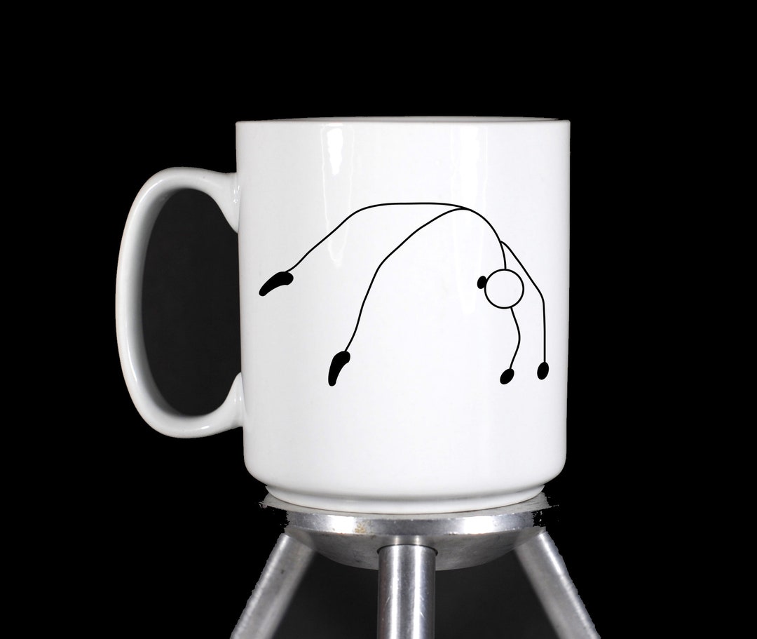 Gymnast Stick Figure 07 Personalized Coffee Mugs & Water Bottles ...