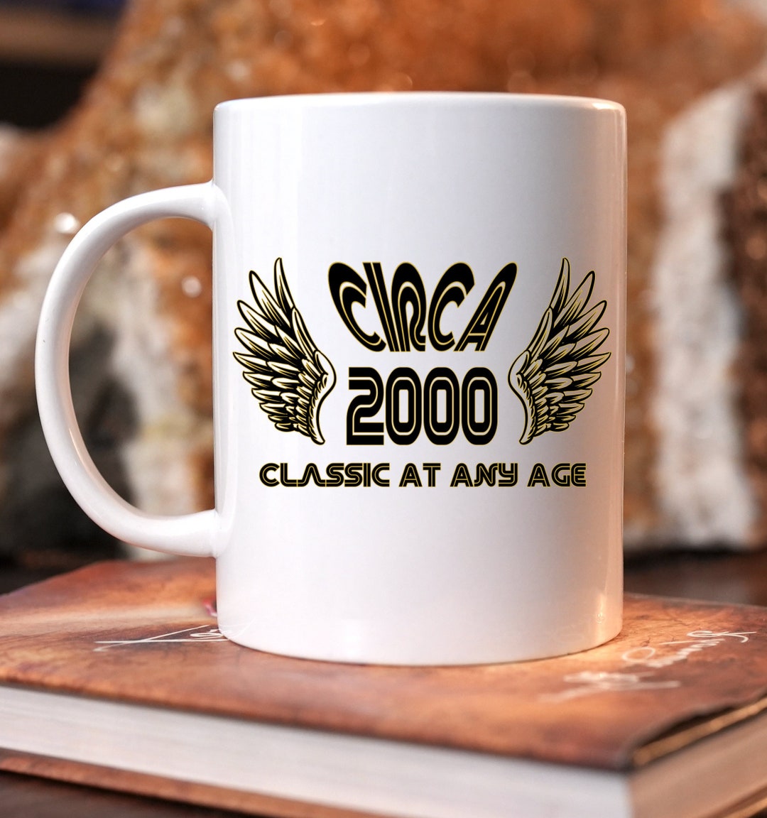 Circa 2000 classic at Any Age Birthday Coffee Mug W/ Trivia Back Design ...