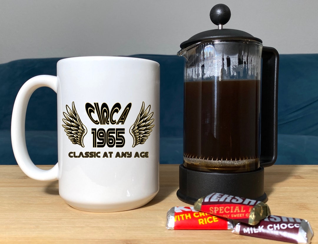 Circa 1965 classic at Any Age Birthday Coffee Mug W/ Trivia Back Design ...