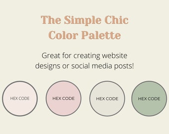 Simple Color Palette - Etsy