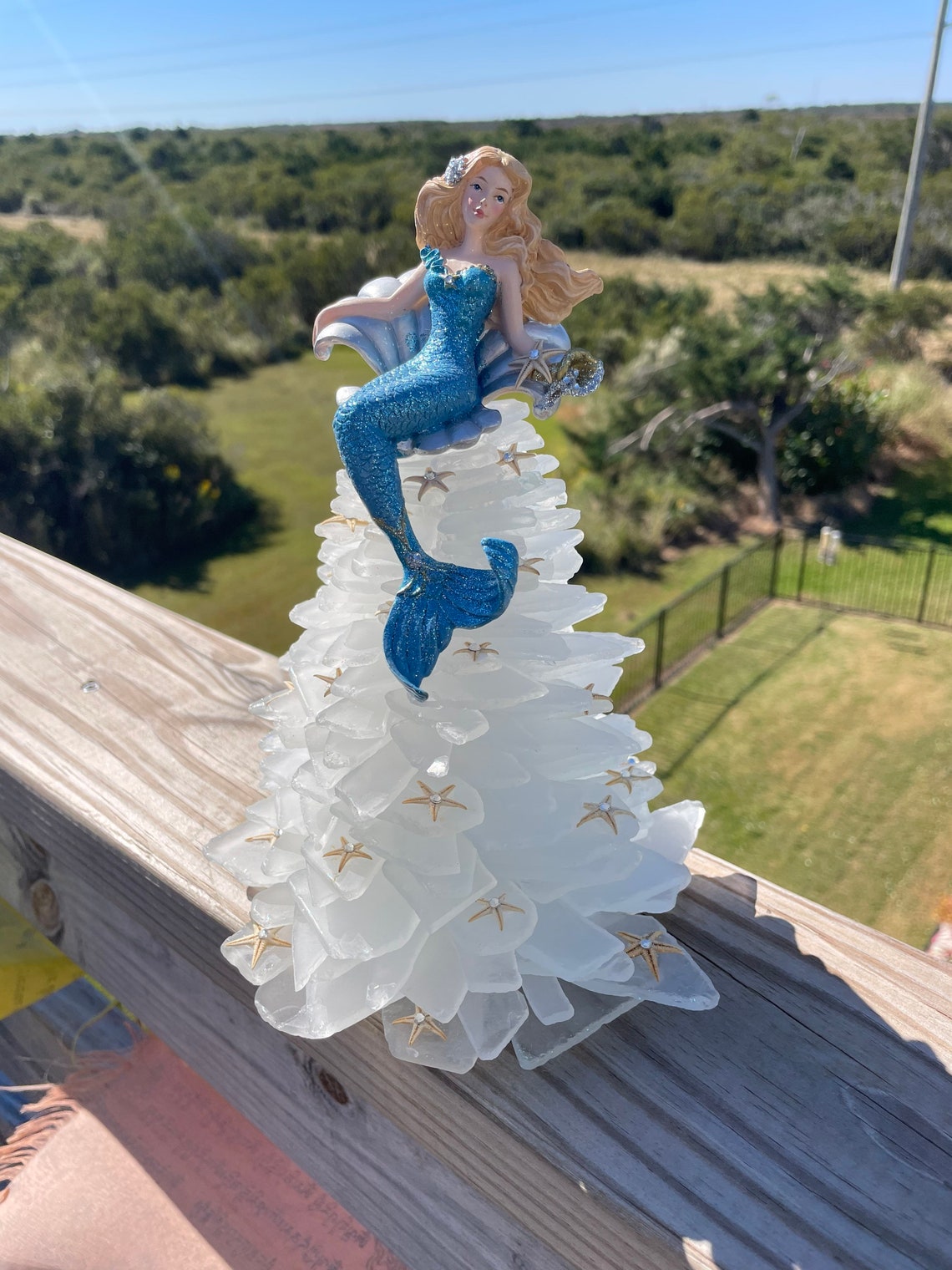 Sea Glass Tree With Mermaid - Etsy