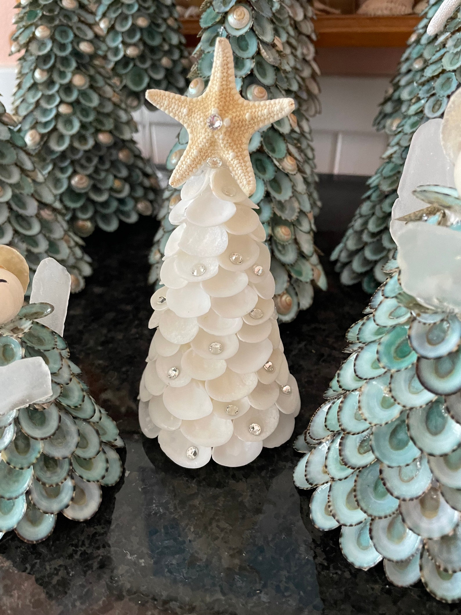 Miniature White Cay Cay Shell Tree - Etsy