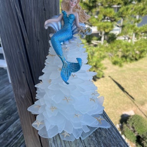 Sea Glass Tree With Mermaid - Etsy