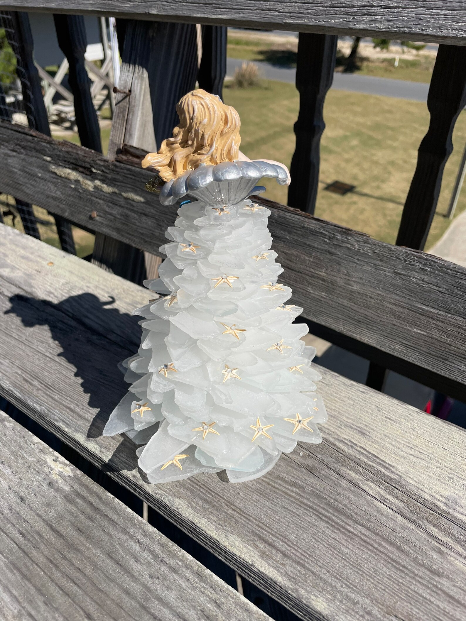 Sea Glass Tree With Mermaid - Etsy