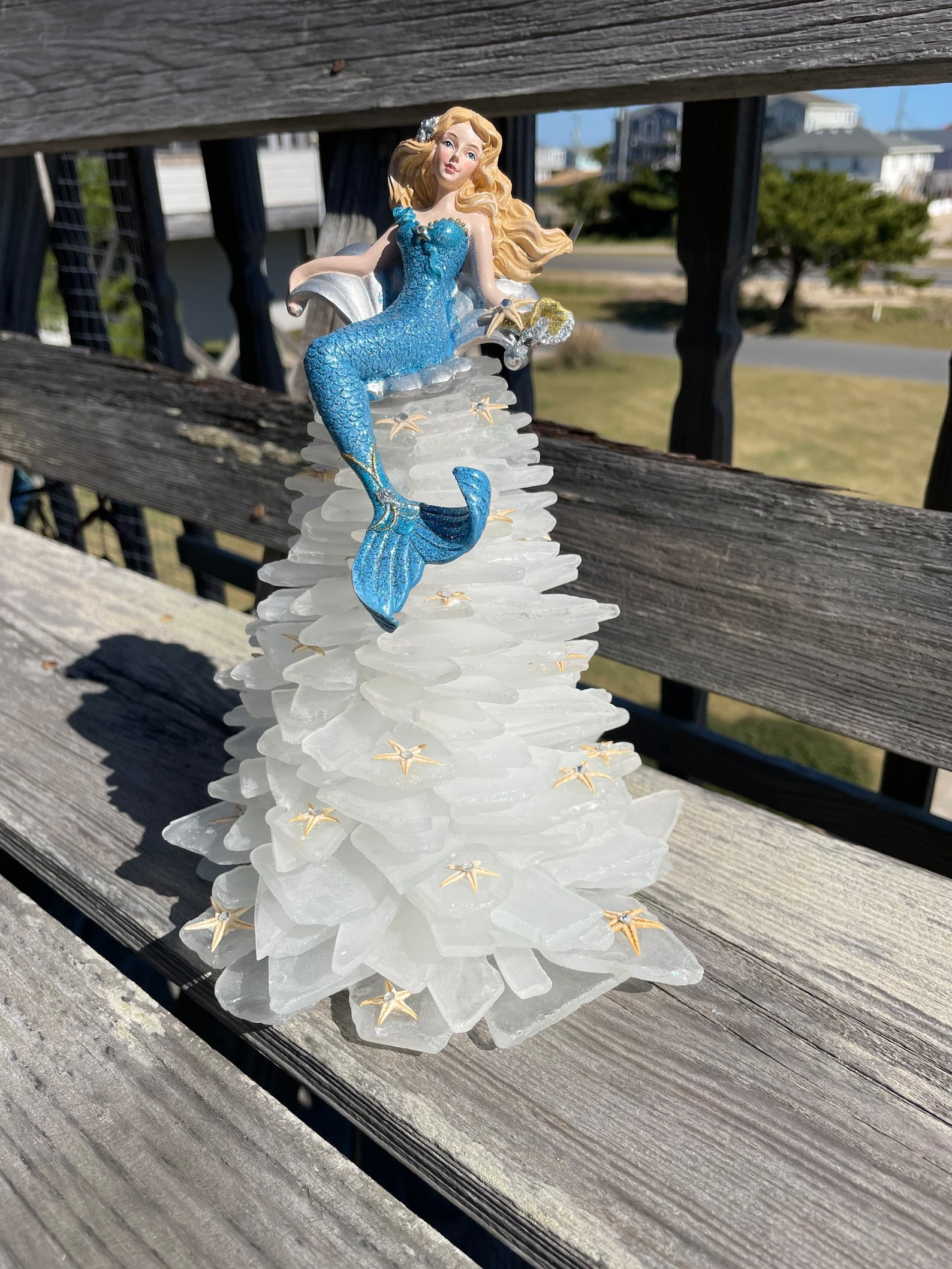 Sea Glass Tree With Mermaid - Etsy