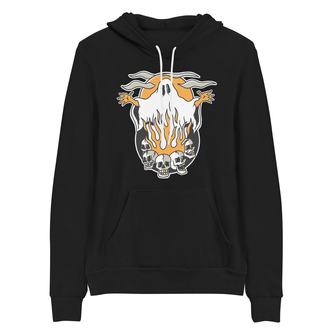 Campfire Ghost Hoodie Ghost Hooded Sweatshirt Traditional - Etsy