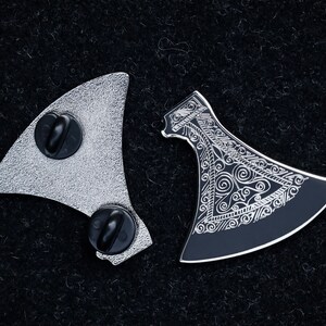 Viking Axe // Iron Age // History // Archaeology // Enamel Pin - Etsy