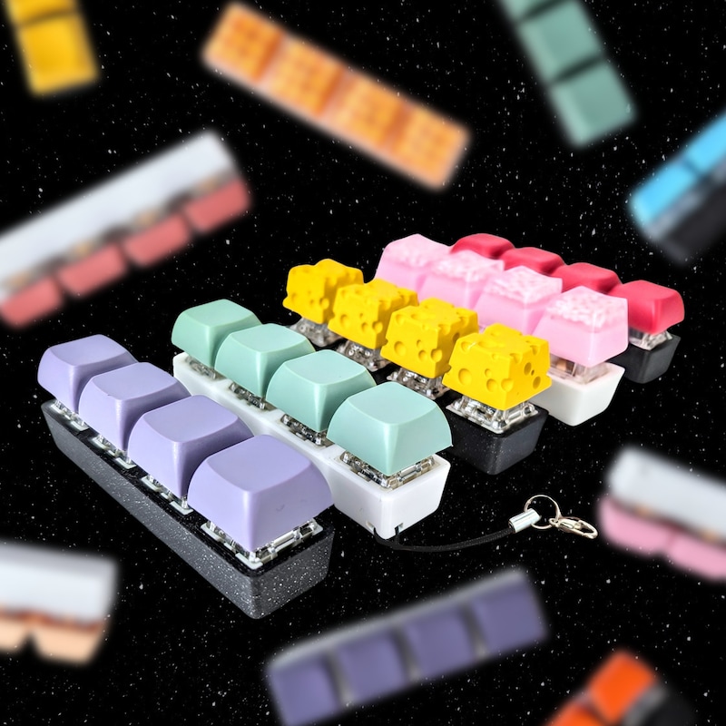 Keyboard Keychain - Etsy