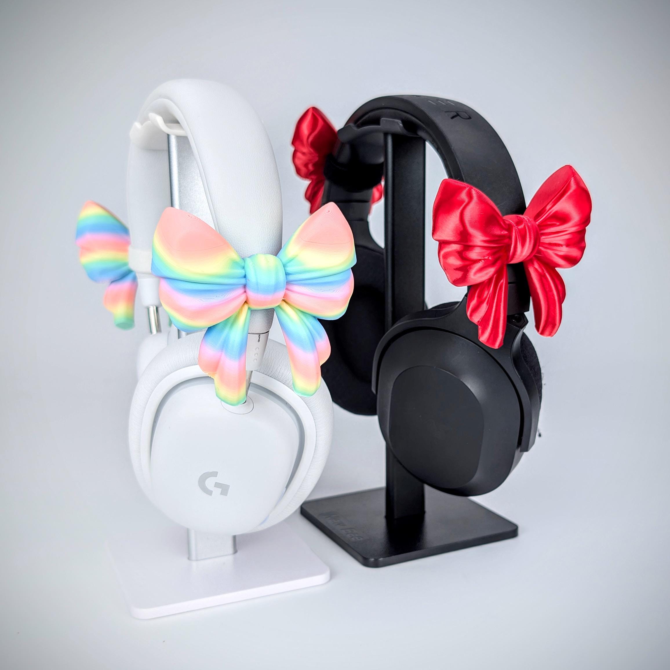 Bow Headphone Accessory, Cute Coquette Bows for Headsets, Headset ...
