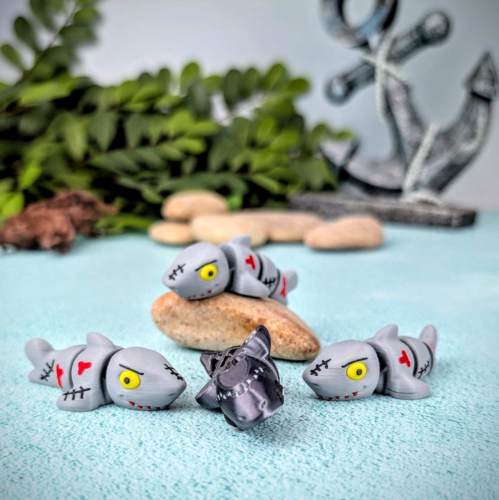 Shark, Articulated Animal, Fidget Toy, Baby Shark, Marine Biology Gift ...