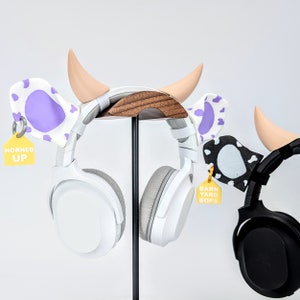 Cow Ears for Headphones, Headset Horns, Gamer Headphone Attachments ...