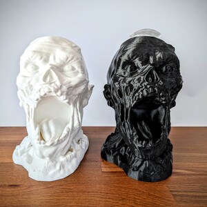Zombie Head Headphone Stand Bust Headset Holder Horror Gamer Gift Desk ...