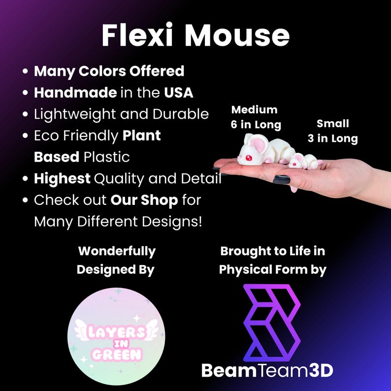 Mouse Fidget Toy, Articulating Flexi Fidgets, Cheese Container, Cute ...