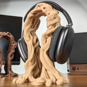 Wood Root Headphone Stand Plastic Tree Roots Headset Holder Natural ...