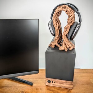Wood Root Headphone Stand Plastic Tree Roots Headset Holder Natural ...