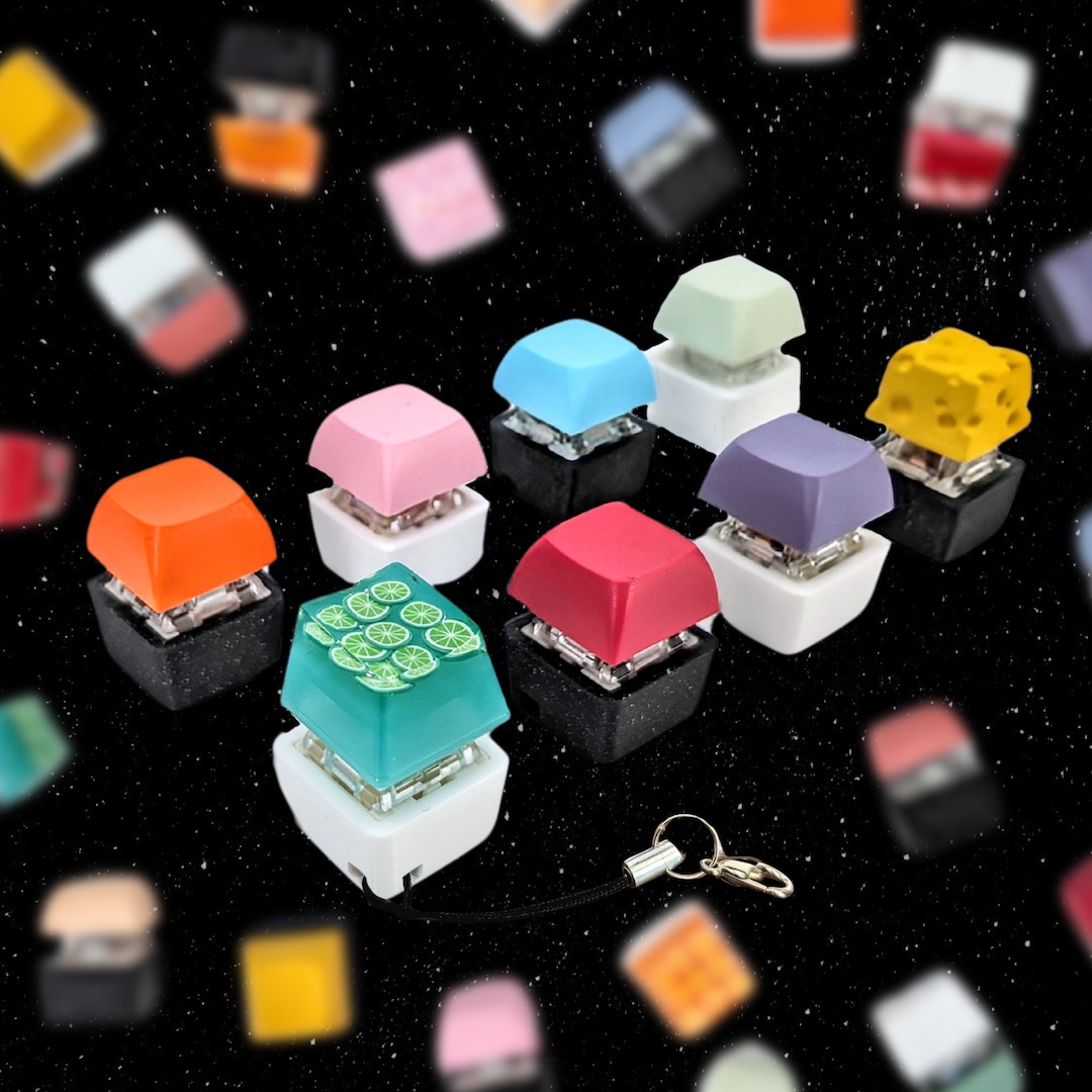 Keyboard Fidget Toy - ASMR Keychain Desk Toy - Stim Toy - Stress Relief ...