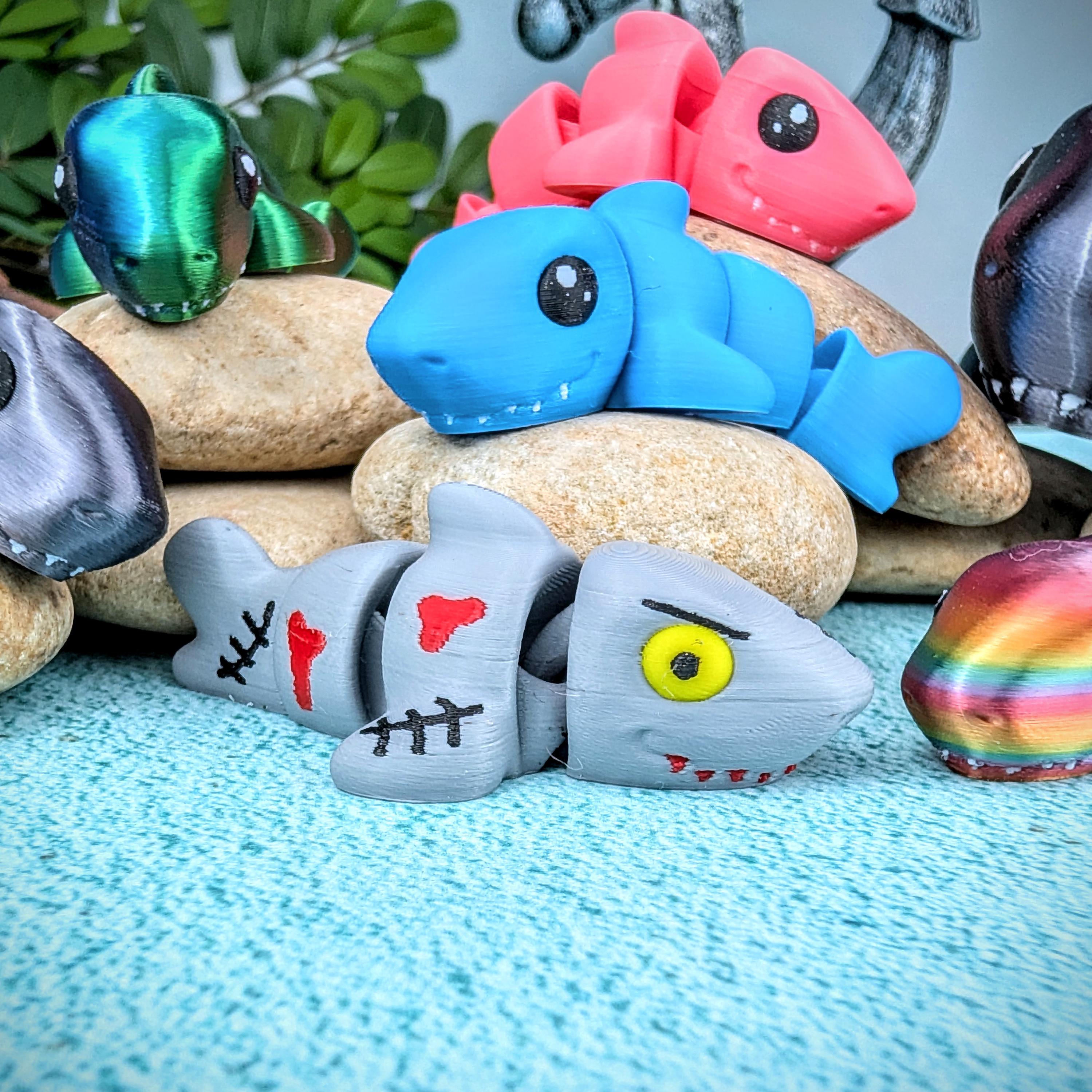 Shark, Articulated Animal, Fidget Toy, Baby Shark, Marine Biology Gift ...