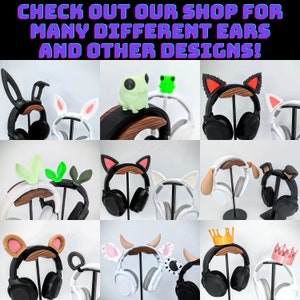 Mecha Cat Headphone Ears - Futuristic Bunny Headset Attachments ...