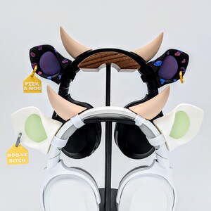 Cow Earrings and Tags - Cow Ears for Headphones - Cow Accessories ...